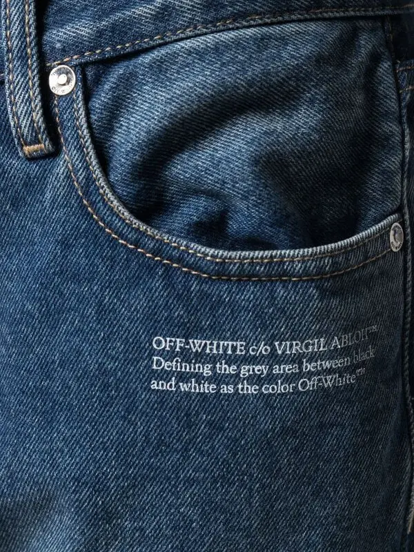 Off-White Slim-fit Logo Jeans