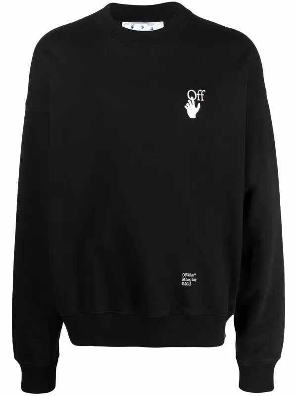 Off-White Arrows Motif Cotton Sweatshirt