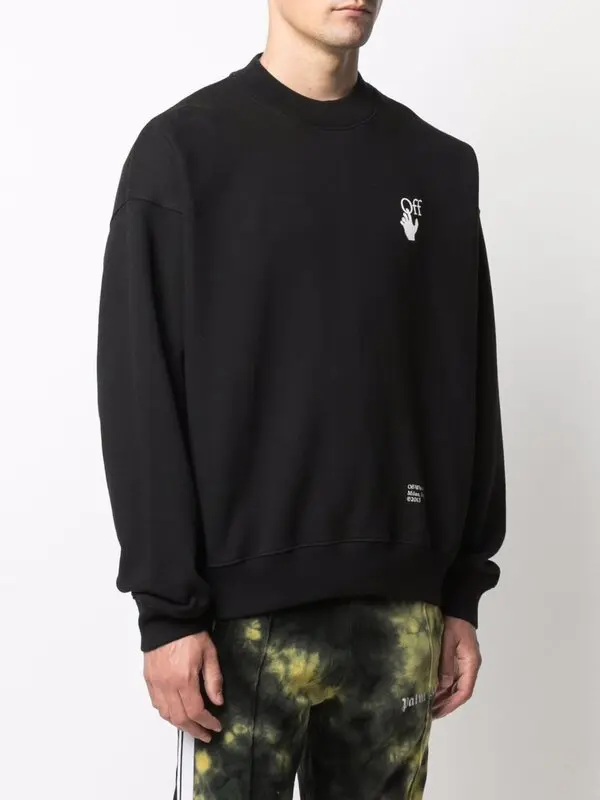 Off-White Arrows Motif Cotton Sweatshirt