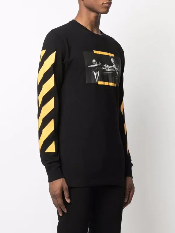 Off-White Caravaggio Print Long-sleeve T-shirt - Black