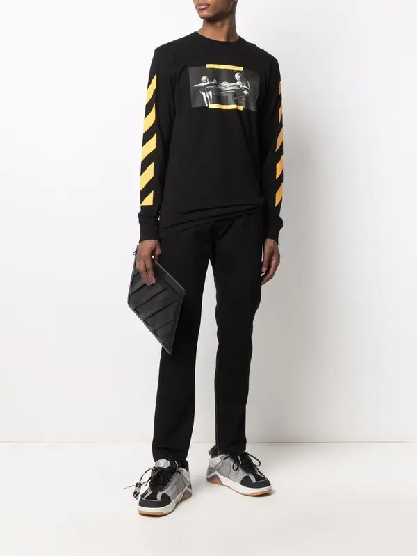 Off-White Caravaggio Print Long-sleeve T-shirt - Black