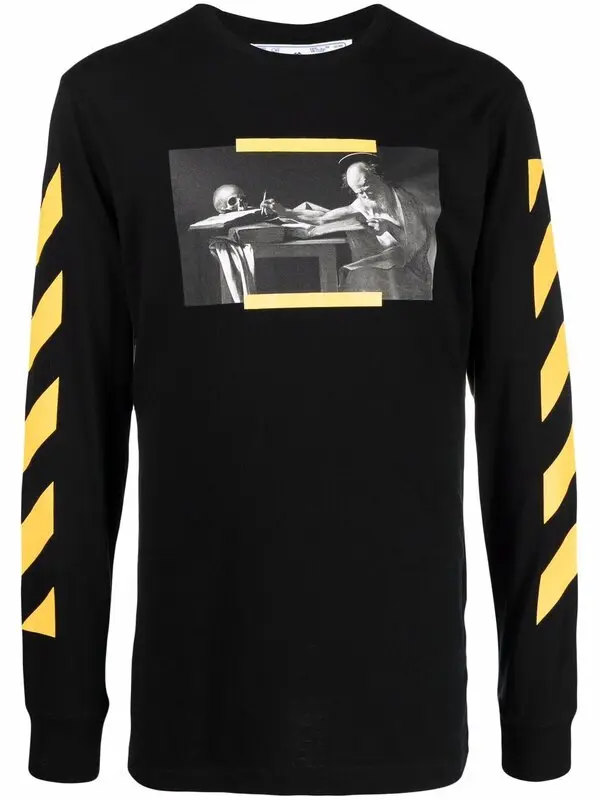 Off-White Caravaggio Print Long-sleeve T-shirt - Black