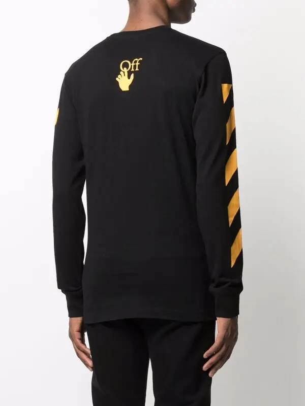 Off-White Caravaggio Print Long-sleeve T-shirt - Black