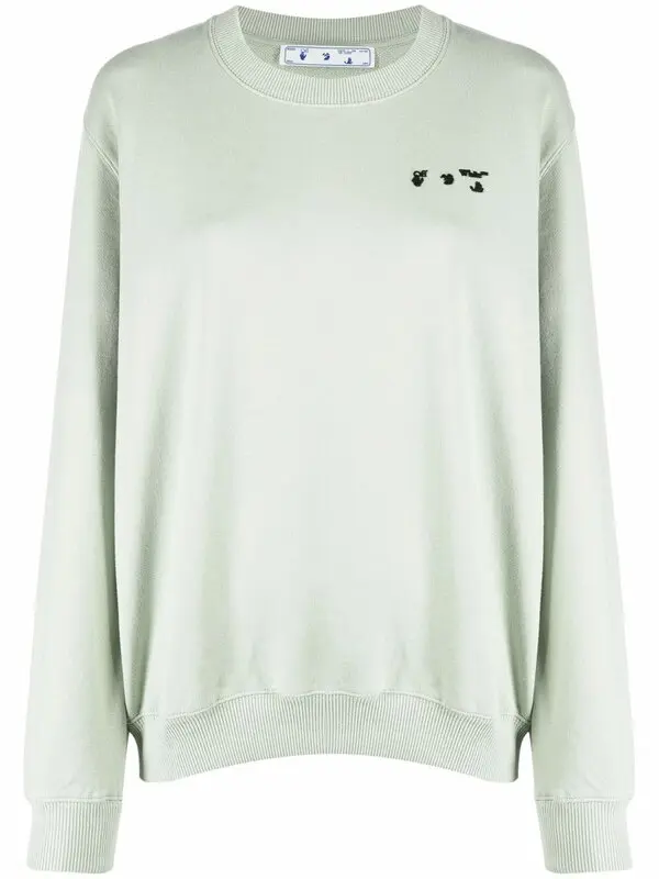Off-White Hands Off Logo Sweatshirt - Green