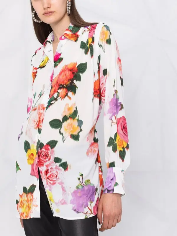 MSGM Floral-print Shirt