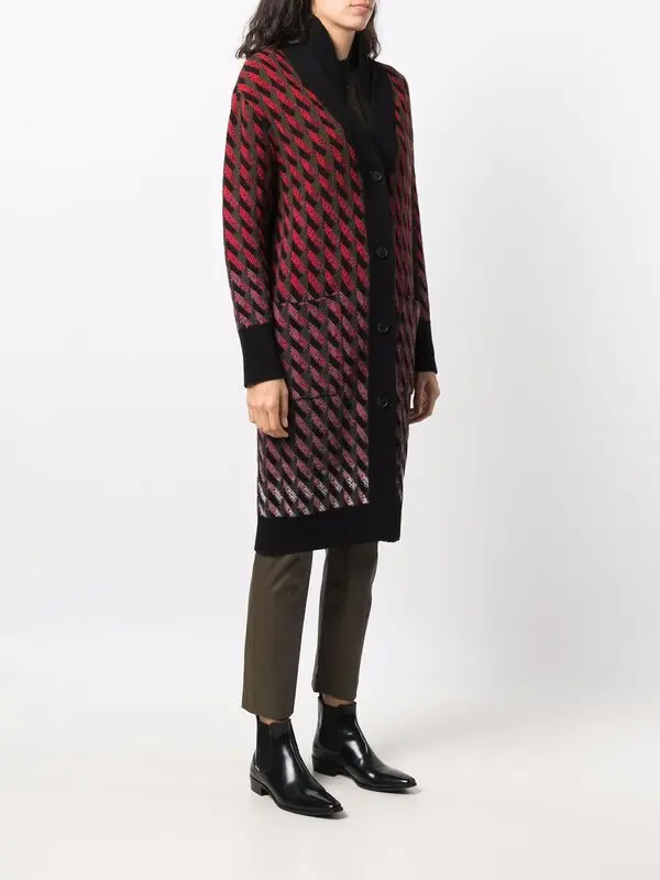 FERRAGAMO Intarsia-knit Cardigan Coat