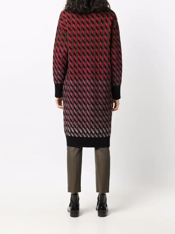FERRAGAMO Intarsia-knit Cardigan Coat