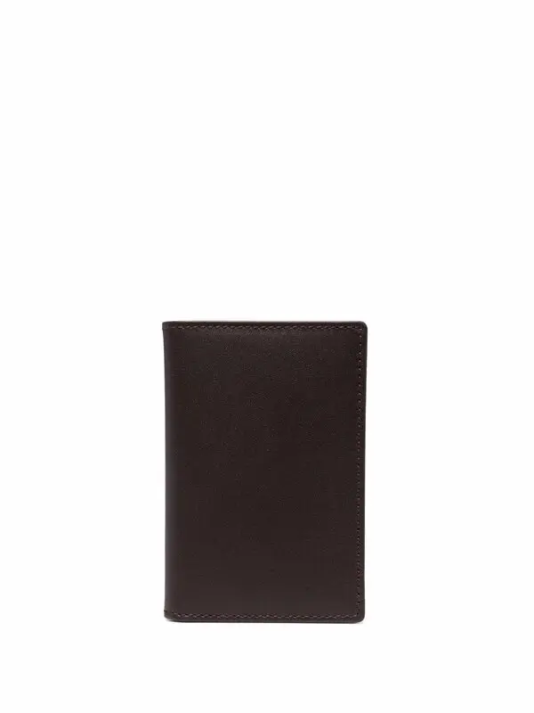 Comme Des Garçons Smooth Bi-fold Wallet - Brown