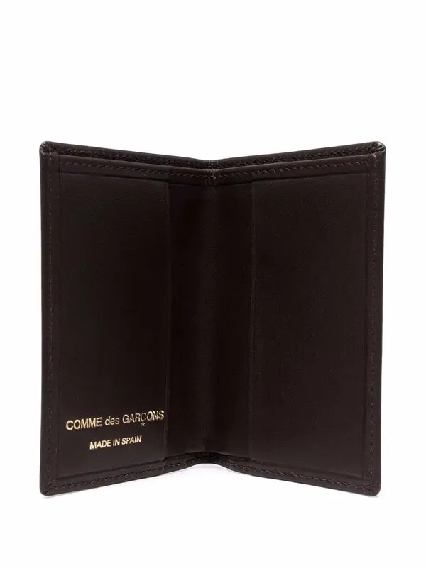 Comme Des Garçons Bi-fold Leather Wallet - Brown