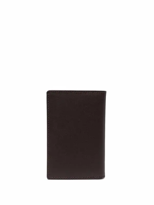 Comme Des Garçons Bi-fold Leather Wallet - Brown