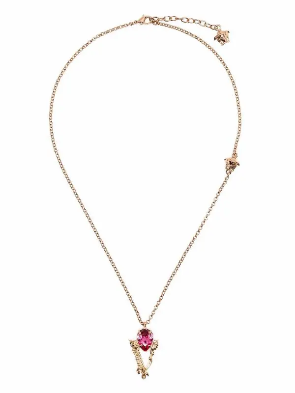 Versace Barocco V Pendant Necklace