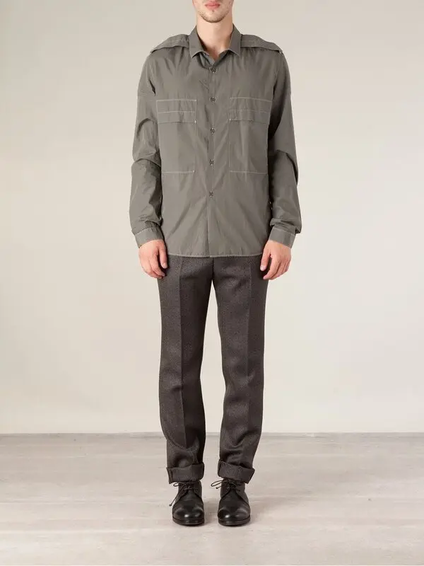 Nicolas Andreas Taralis Flat Front Trousers - Grey | Editorialist