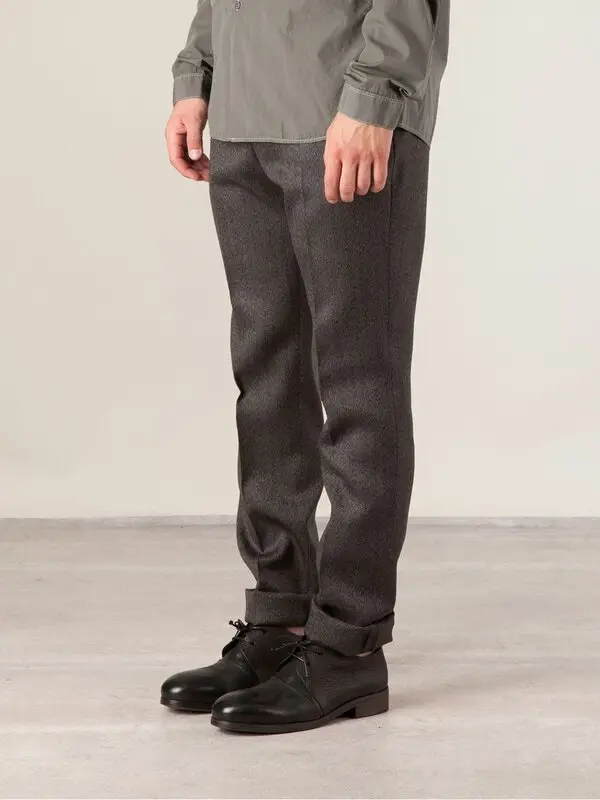 パンツ NICOLAS ANDREAS TARALIS flare slacks Nicolas Andreas Taralis Flat Front Trousers - Grey | Editorialist