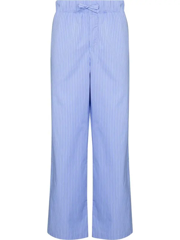 TEKLA Striped Drawstring Pajama Bottoms