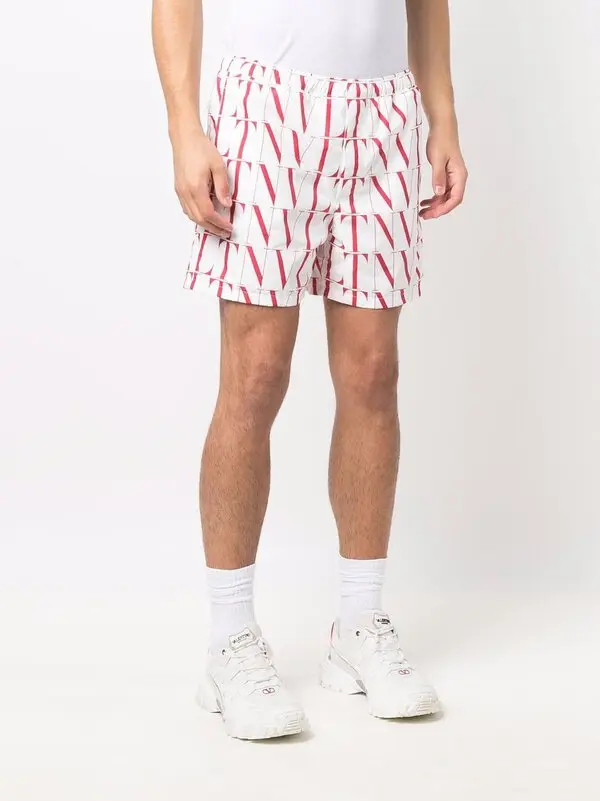 Valentino Garavani Vltn-print Swim Shorts