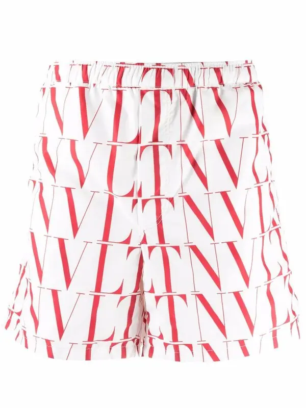 Valentino Garavani Vltn-print Swim Shorts