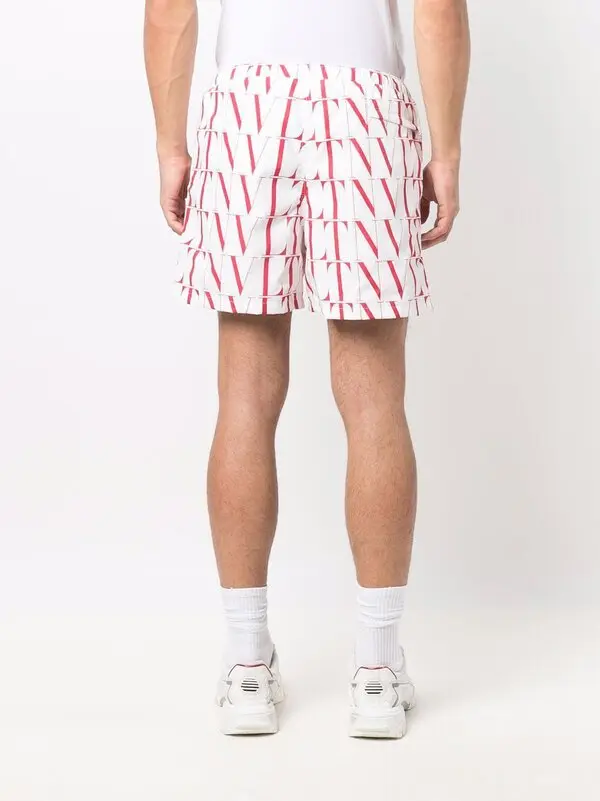 Valentino Garavani Vltn-print Swim Shorts
