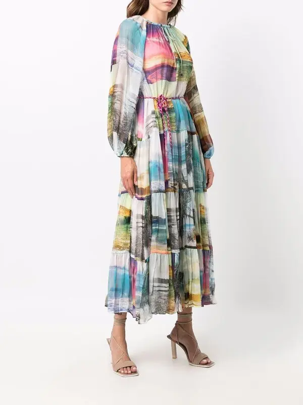 Zimmermann Shelly Midi Dress In Green - 32% Off | Editorialist