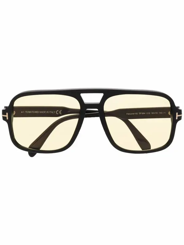 TOM FORD Pilot-frame Sunglasses - 01e Black