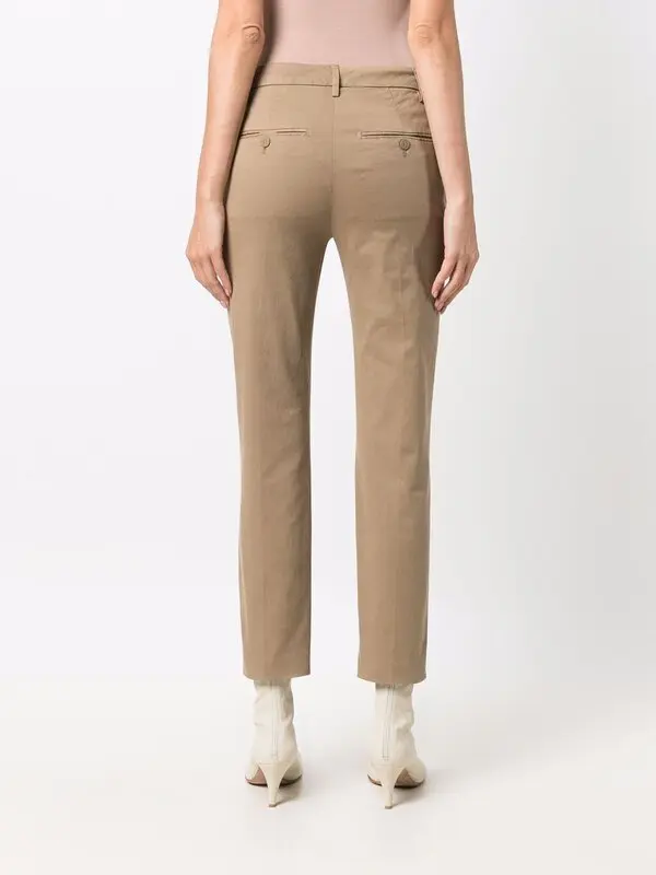 DONDUP Cropped Skinny Trousers - Neutrals