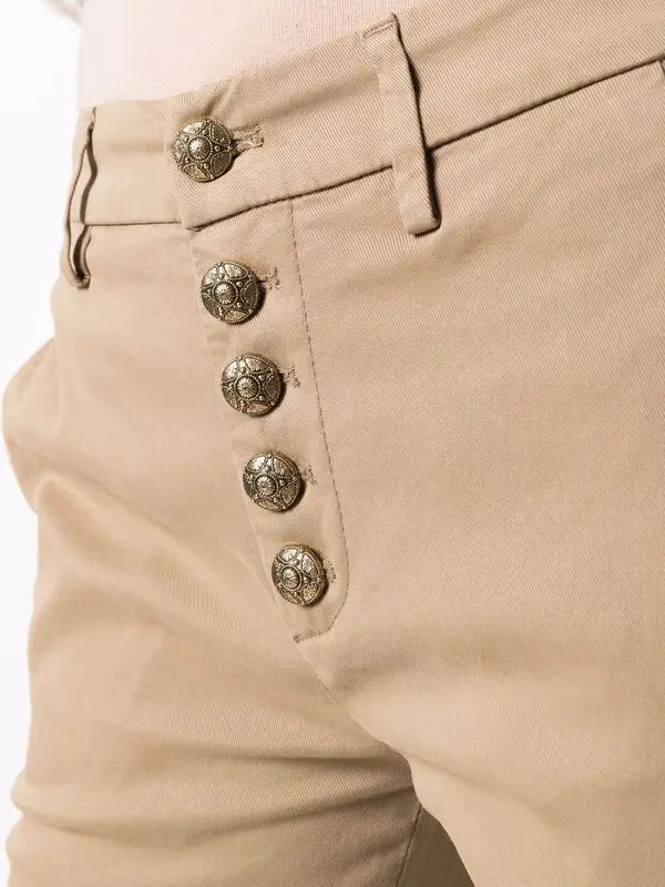 DONDUP Cropped Skinny Trousers - Neutrals