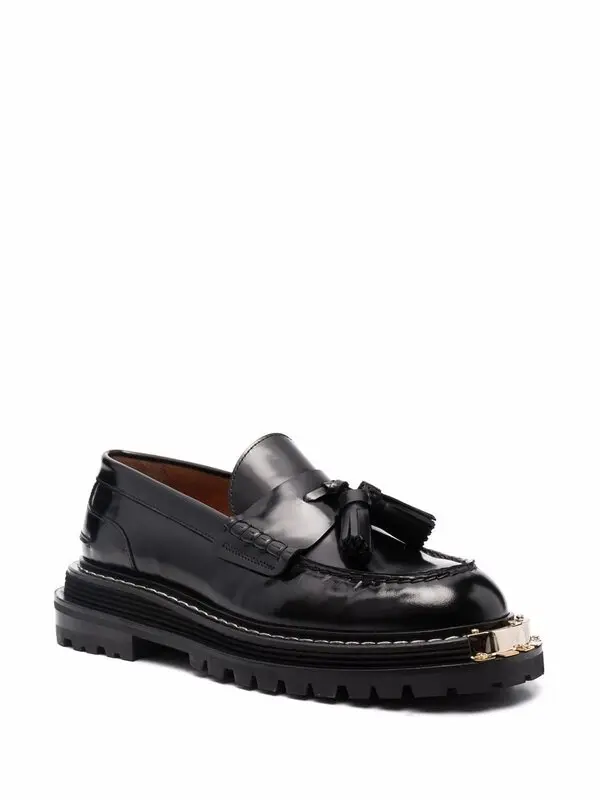 Sandro Iron Chunky Sole Loafers - Black