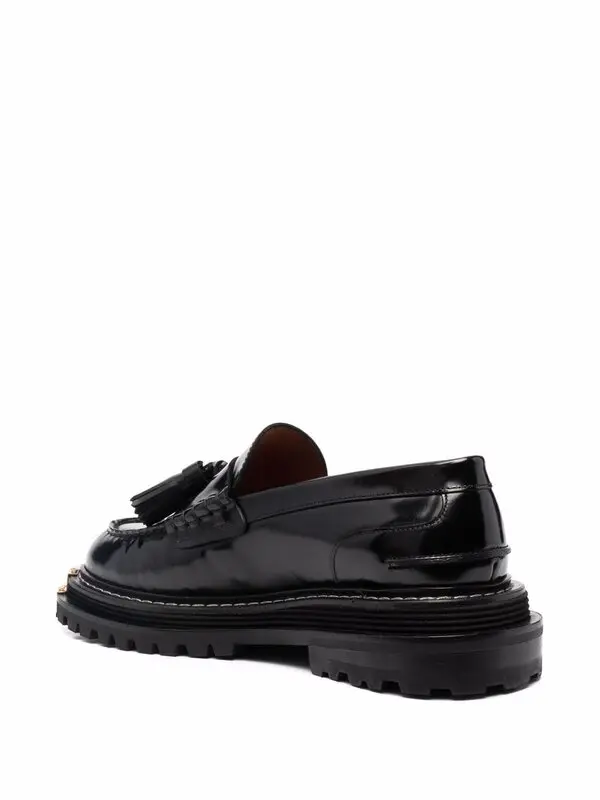 Sandro Iron Chunky Sole Loafers - Black