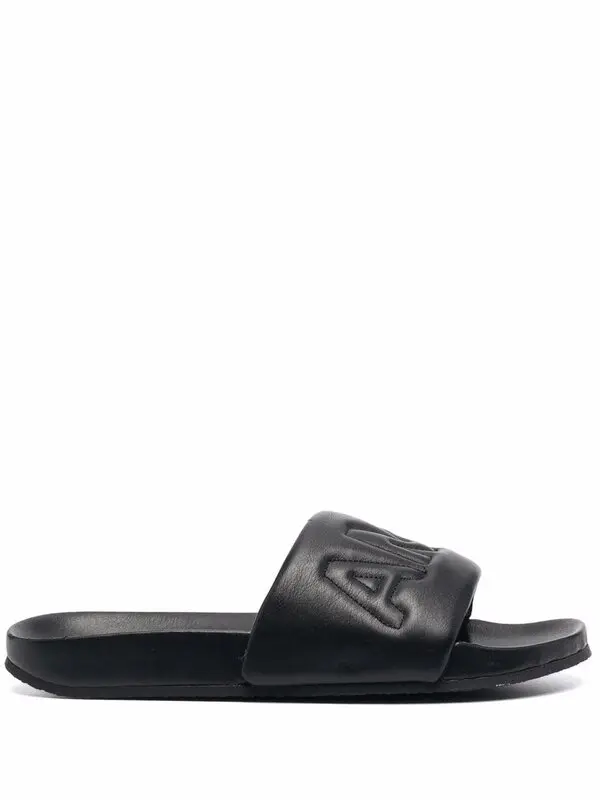 AMBUSH Logo-quilted Slides - Black