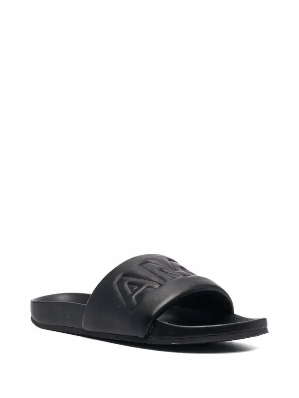 AMBUSH Logo-quilted Slides - Black