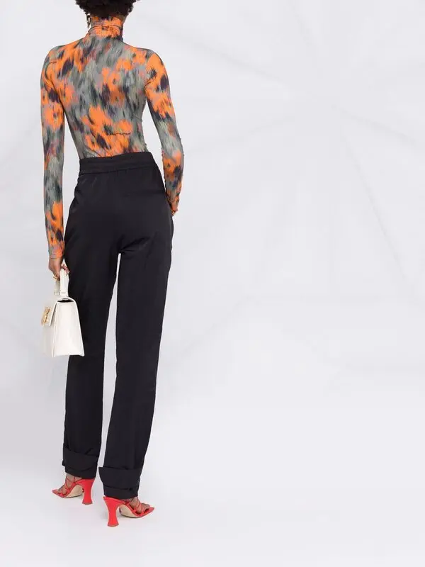 Off-White Ankle-strap Straight-leg Trousers