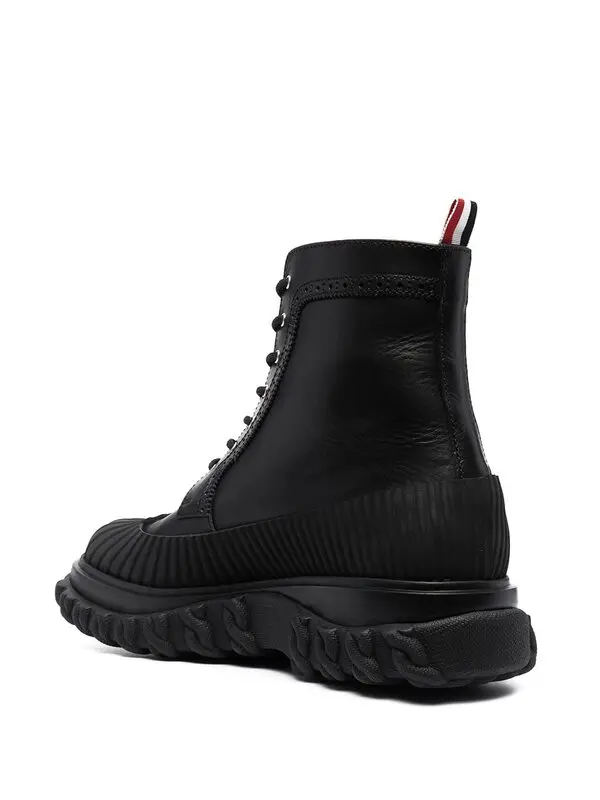 Thom Browne Chunky Leather Ankle Boots