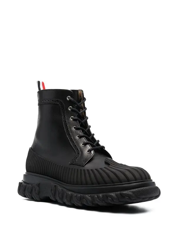 Thom Browne Chunky Leather Ankle Boots