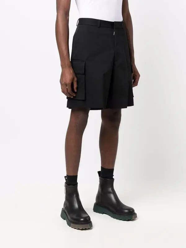 Off-White Organic Cotton Cargo Shorts