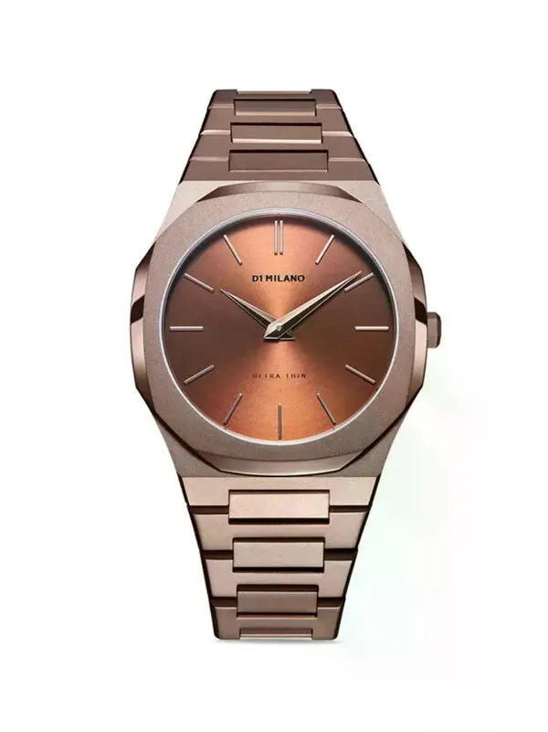 D1 MILANO Ultra Thin 40mm Bracelet Watch - Brown