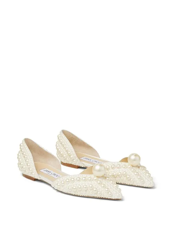 JIMMY CHOO Sabine Embellished Ballet Flats