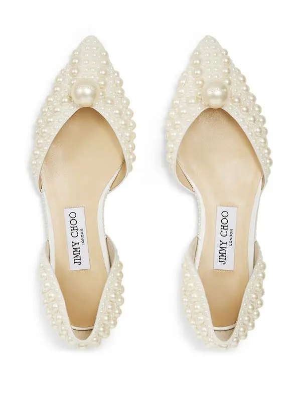 JIMMY CHOO Sabine Embellished Ballet Flats