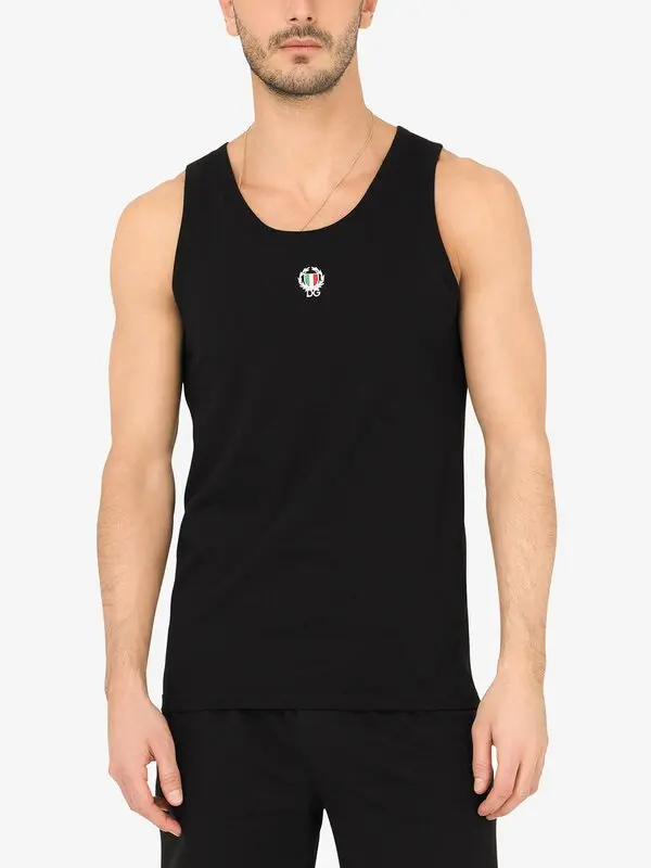 Dolce & Gabbana Stretch Cotton Tank Top