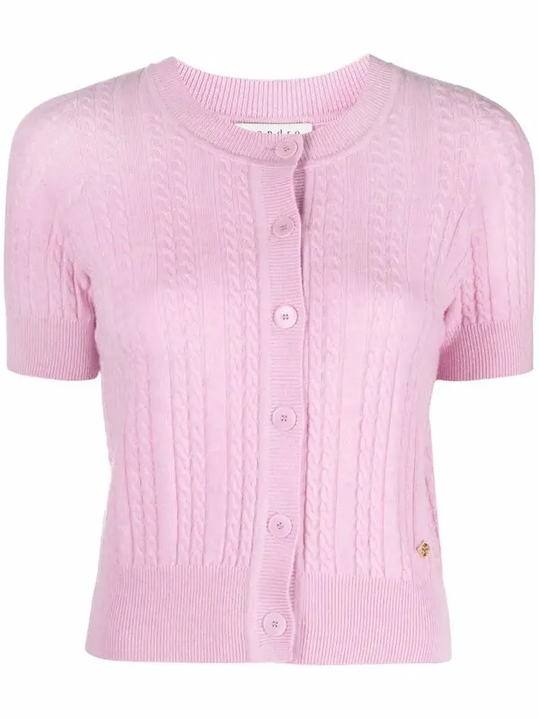 Sandro Cable-knit Leila Cardigan