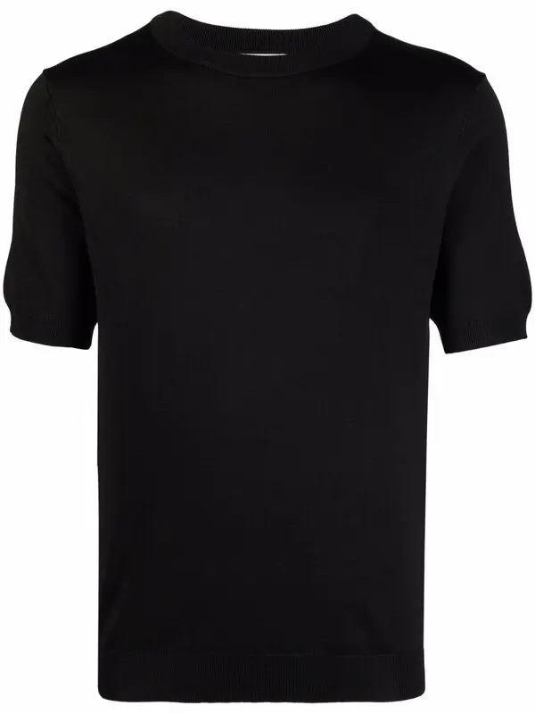 Sandro Knitted T-shirt - Black