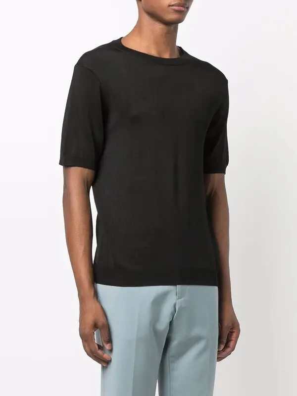 Sandro Knitted T-shirt - Black