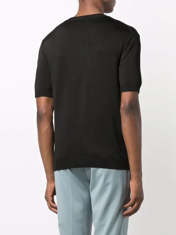 Sandro Knitted T-shirt - Black