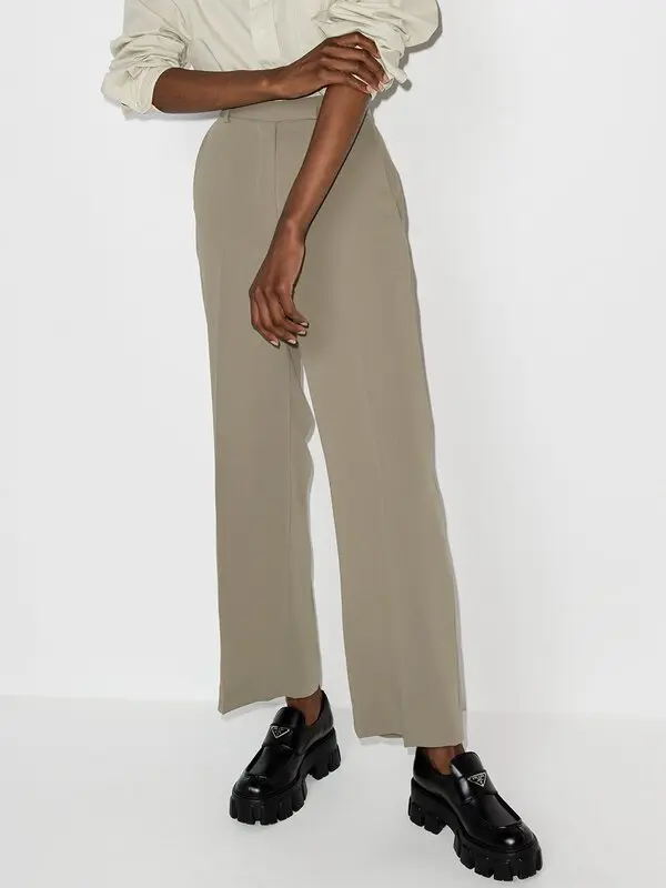 THE FRANKIE SHOP Isla Wide-leg Trousers - Neutrals