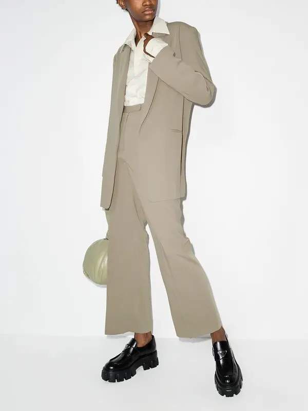THE FRANKIE SHOP Isla Wide-leg Trousers - Neutrals