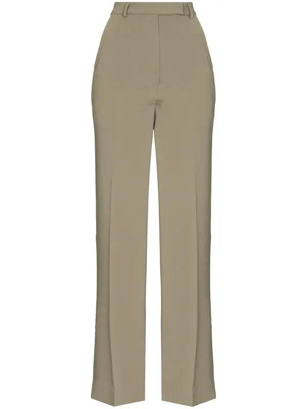 THE FRANKIE SHOP Isla Wide-leg Trousers - Neutrals