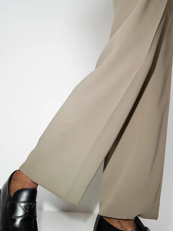 THE FRANKIE SHOP Isla Wide-leg Trousers - Neutrals
