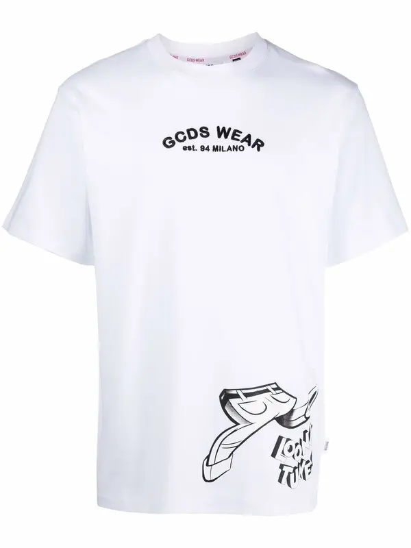 Gcds Logo Crew-neck T-shirt - White