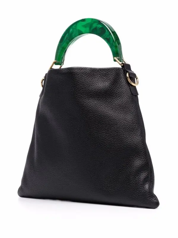 Marni Small Venice Leather Tote - Black