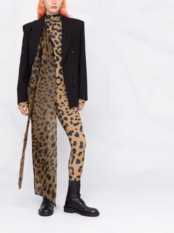 ATU BODY COUTURE Leopard-print Bodycon Jumpsuit