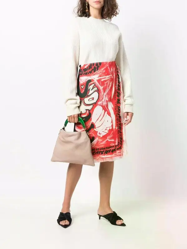 Marni Venice Small Leather Tote - Neutrals