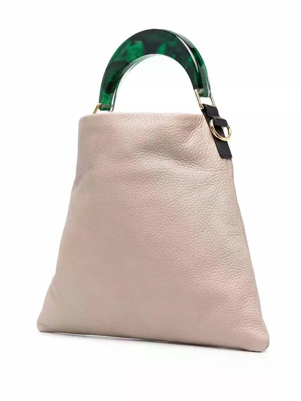 Marni Venice Small Leather Tote - Neutrals